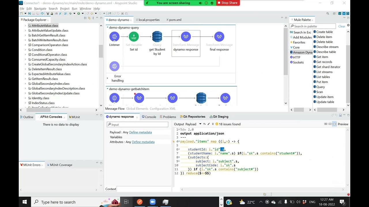 Amazon Dynamo Db connector to retrieve data using Query and BatchGetItem with Mule 4 - YouTube