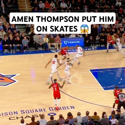 Amen Thompson with a NASTY in and out followed by an AND 1 dunk 😲! #nba ...