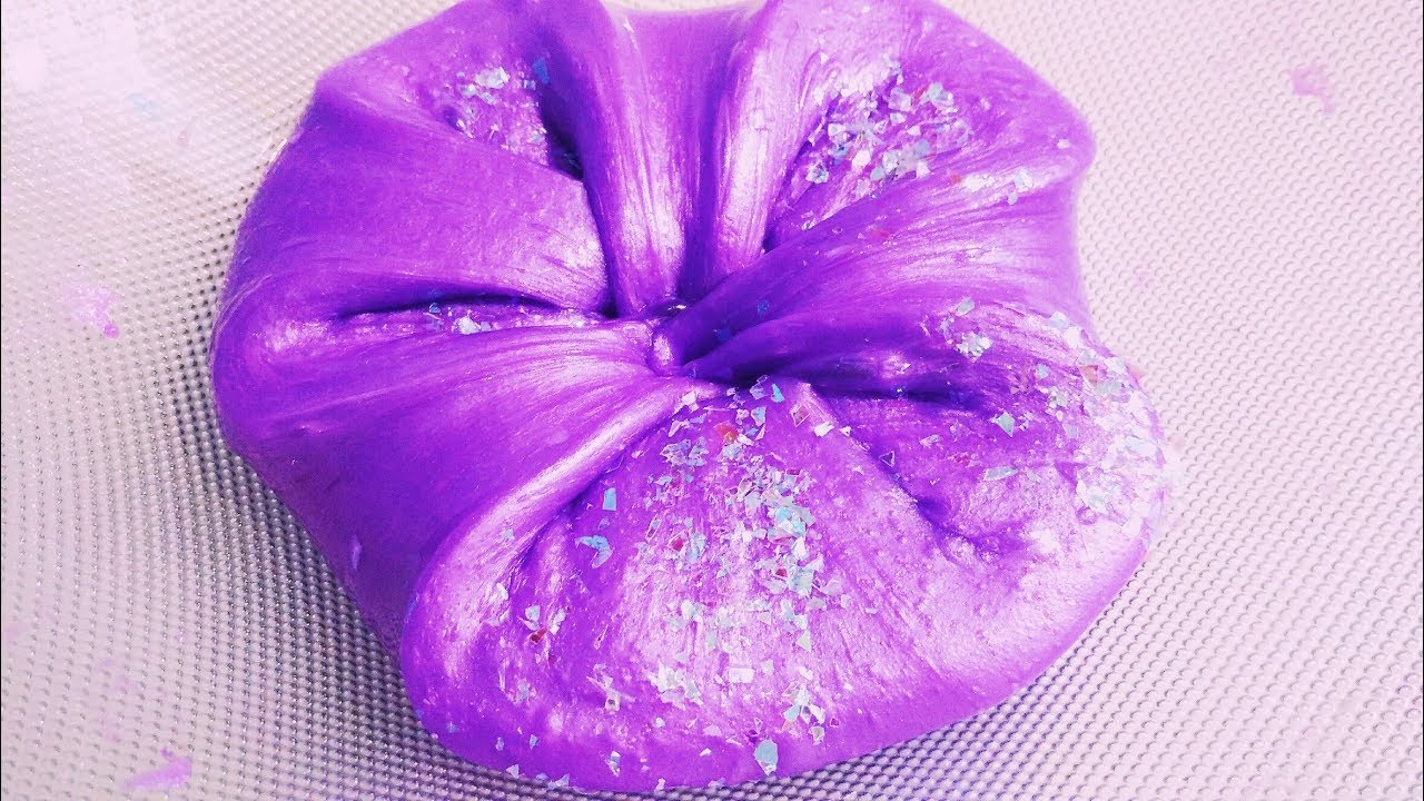 WOW! PURPLE METALIC CRYSTAL SLIME! EASY TUTORIAL SLIME! - ASMR SLIME ...