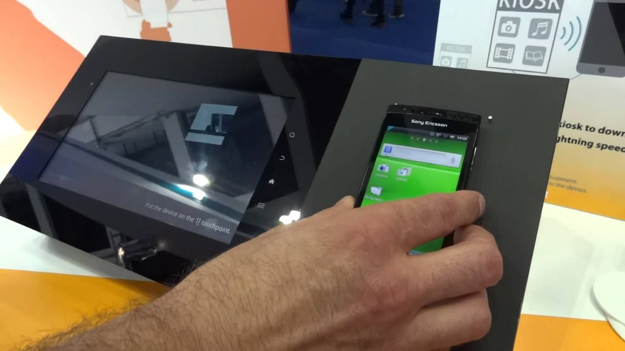 IFA 2011 - TransferJet - Downloading from Kiosk - YouTube