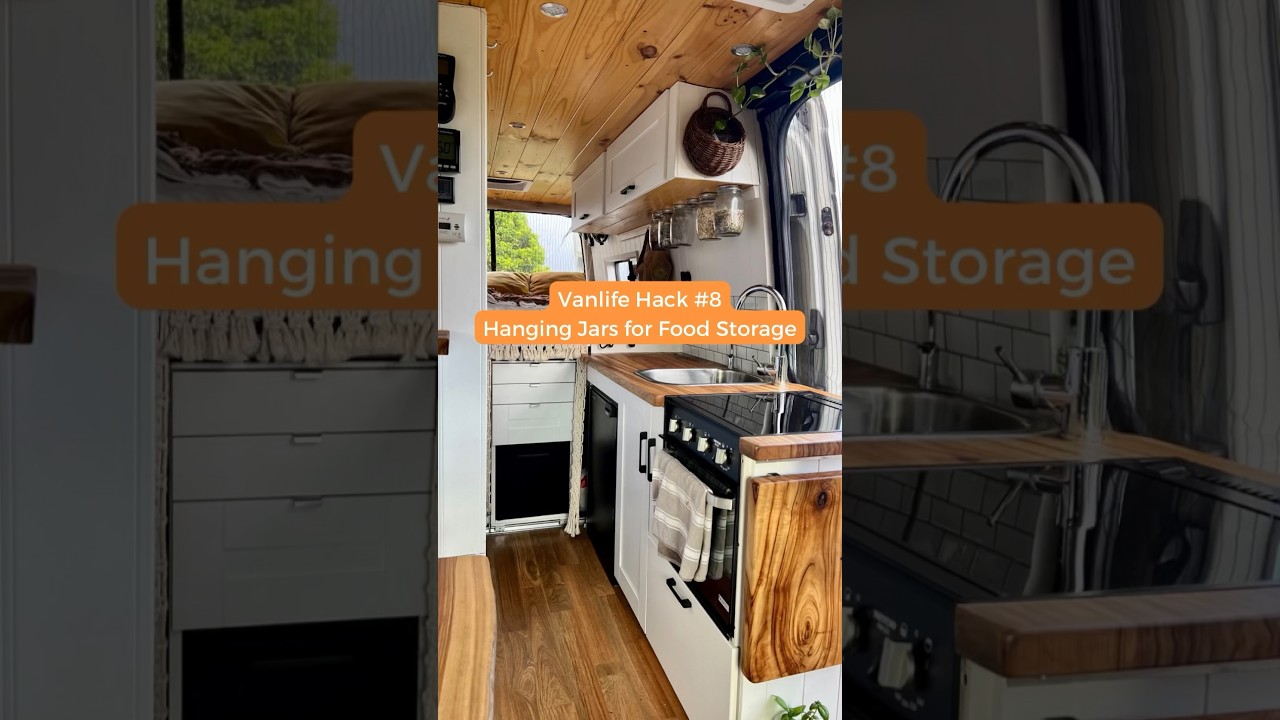 Vanlife Hack / Hanging Jars for Food Storage #vanlife - YouTube