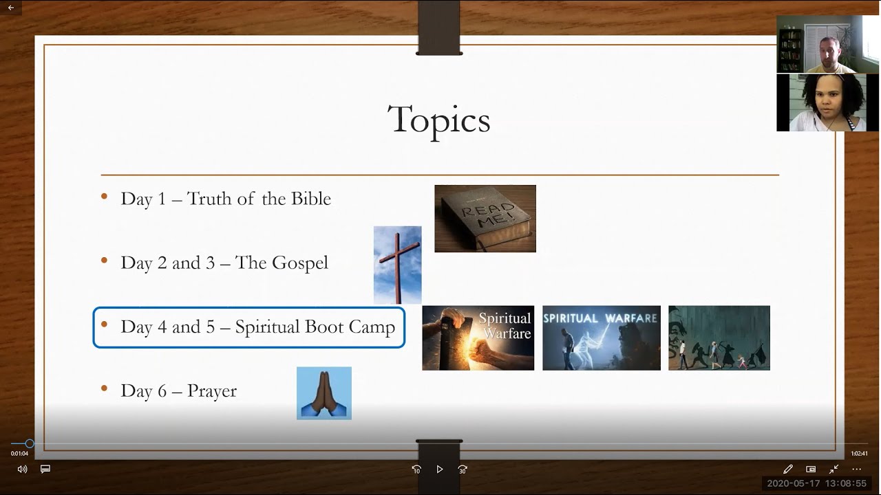 Following Jesus Day 5 - Spiritual Boot Camp Part 2 - "Put on the Whole ...