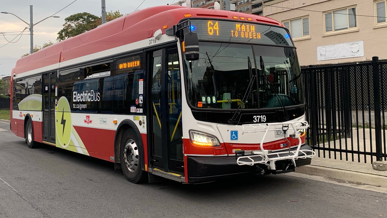 TTC Full Round Trip Ride Video on 3719 on route 64 Main to Main Street Subway Station - YouTube