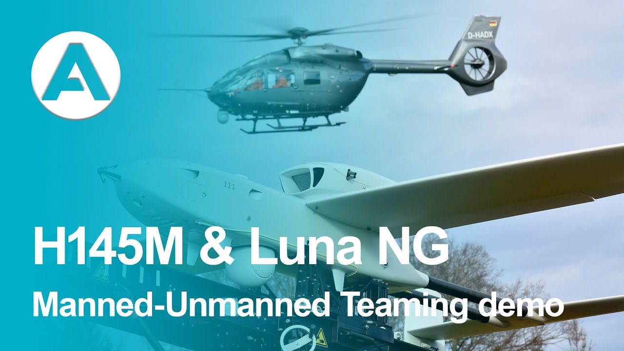 H145M & Luna NG Manned-Unmanned Teaming demo - YouTube