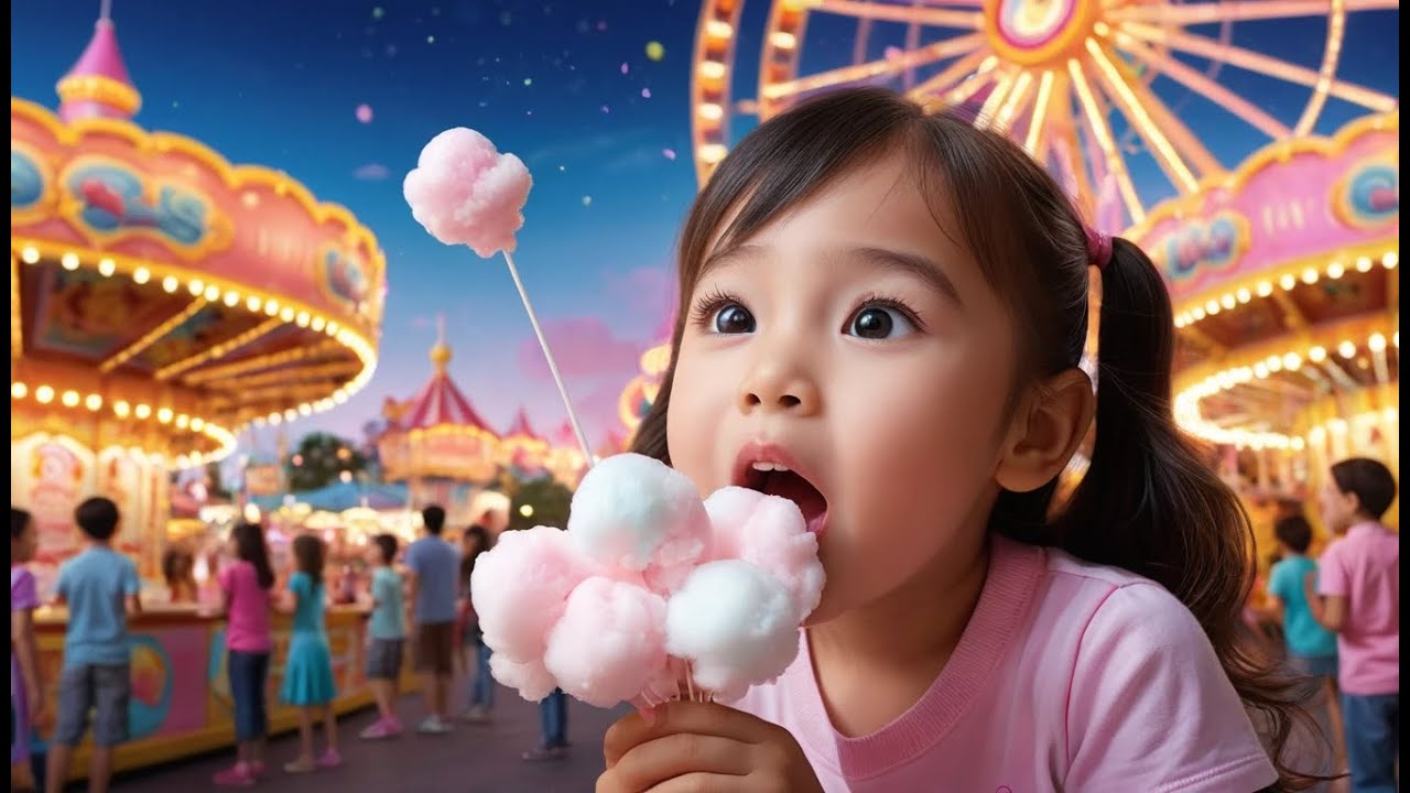 Cotton Candy, Cotton Candy, Sweet and Light Rhyme Song | Popular Rhyme ...