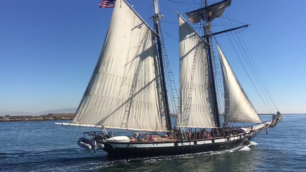 Clipper ship in San Diego bay - YouTube