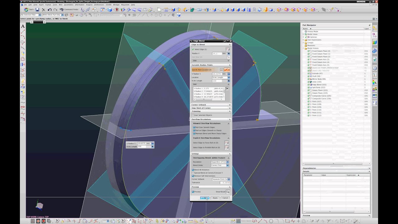 NX CAD Technique for Centrifugal Pump Casing Volute: Part 3 - YouTube