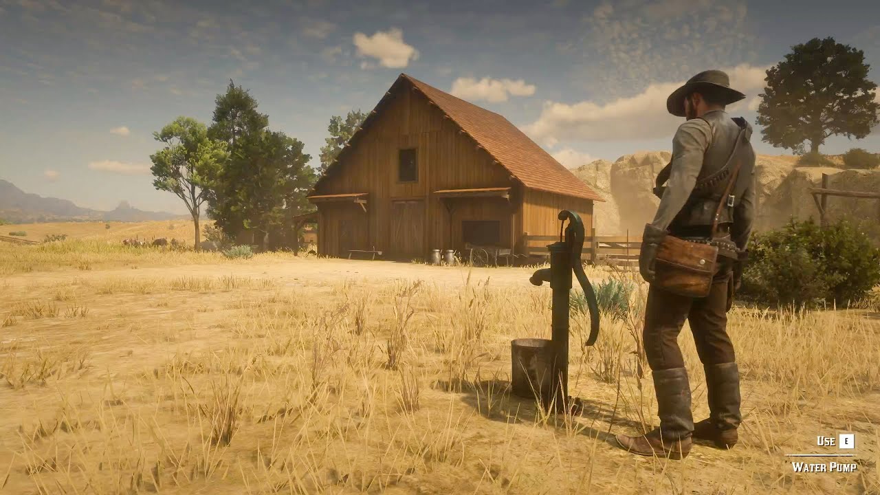Red Dead Redemption 2 - Farm Chores - Fill Water Troughs - YouTube