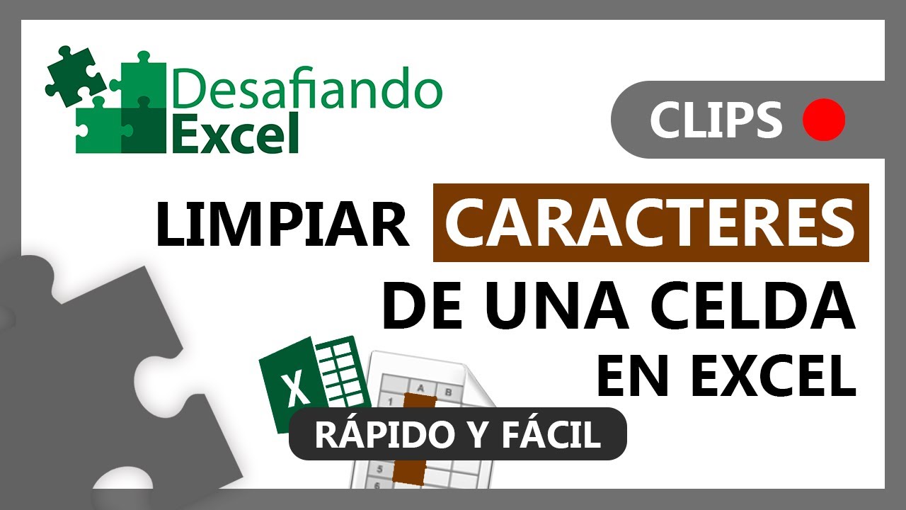 LIMPIAR CARACTERES de una CELDA en Excel | Clips de Excel #110 - YouTube