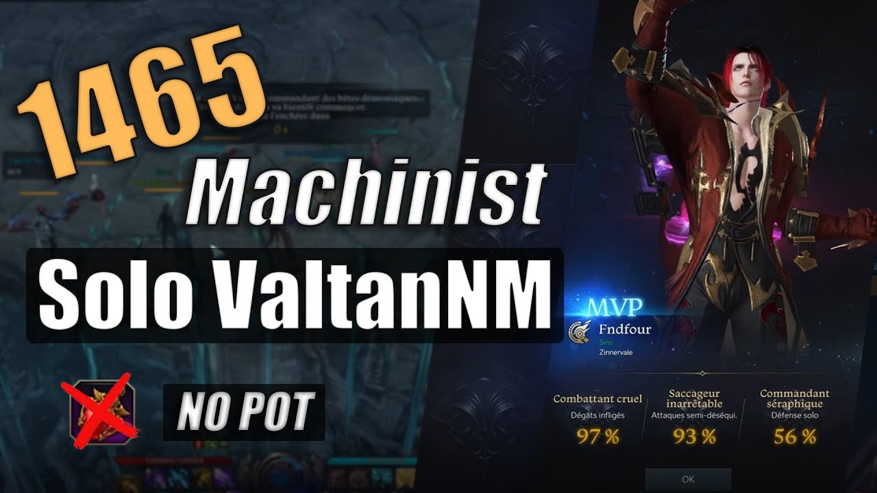 [LOST ARK] Machinist Solo Valtan NM - 1465 - YouTube