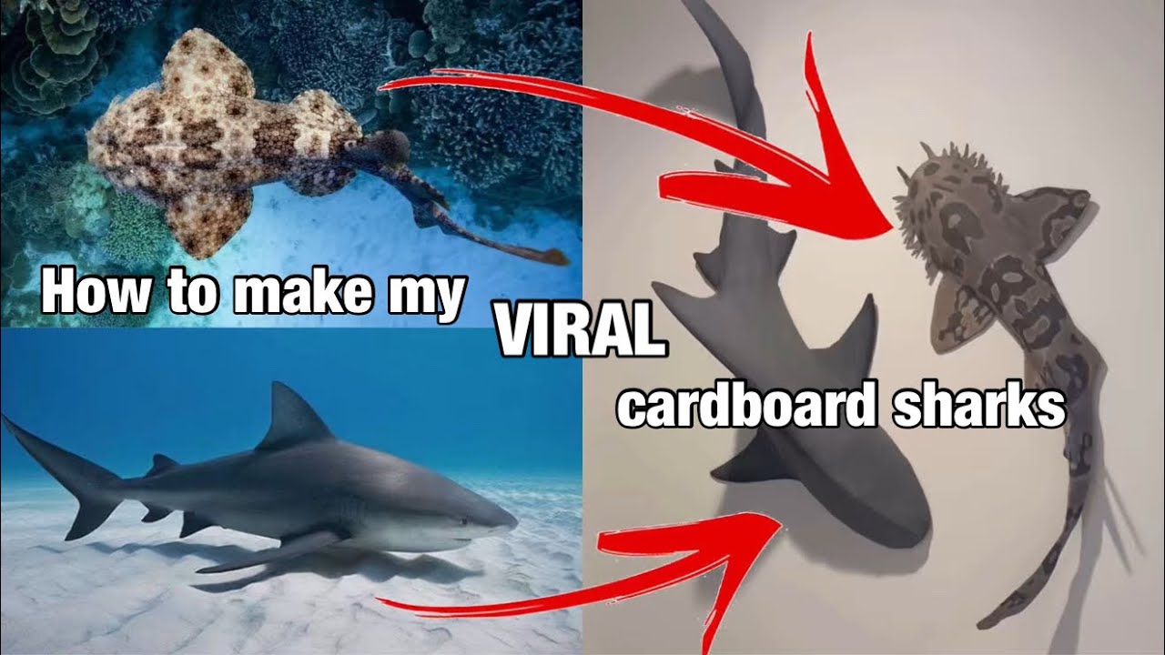 How to make my VIRAL cardboard sharks (part 1) - YouTube