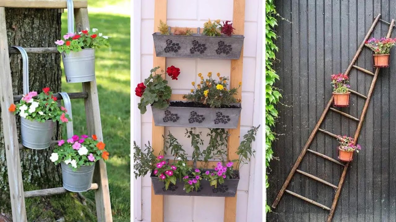 DIY Wooden Ladder Transformation: 20 Incredible Floral Decor Ideas ...
