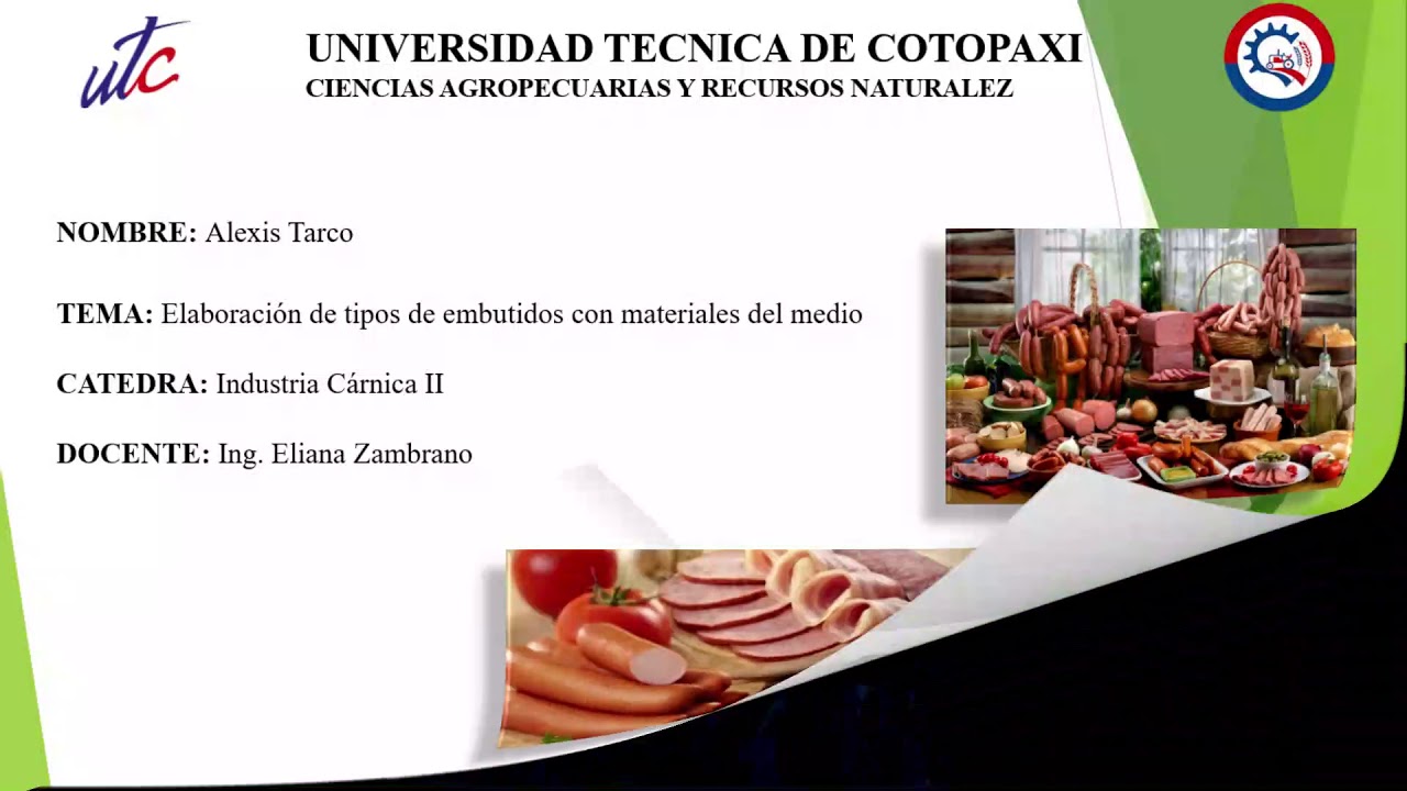 Tipos de Embutidos - YouTube