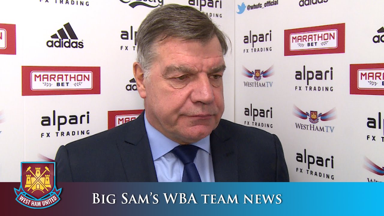 Big Sam's WBA team news - YouTube