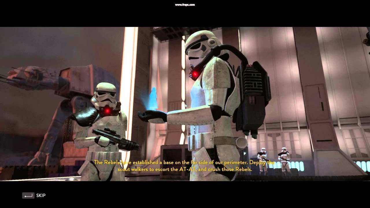 Star Wars Battlefront intro to Sullust Training StormTrooper hits head ...