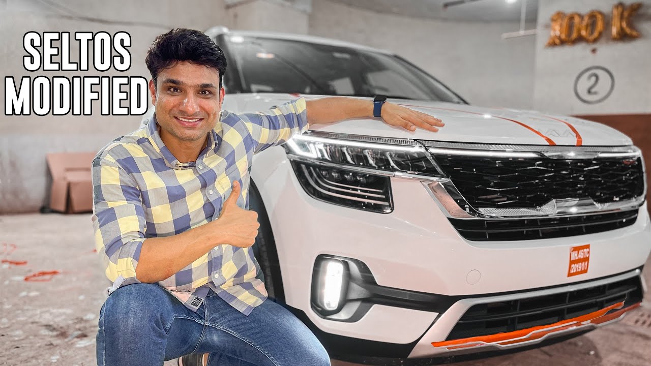 KIA SELTOS MODIFIED FROM HTE TO GT-LINE || PART-1 || GUESS THE MODEL ...