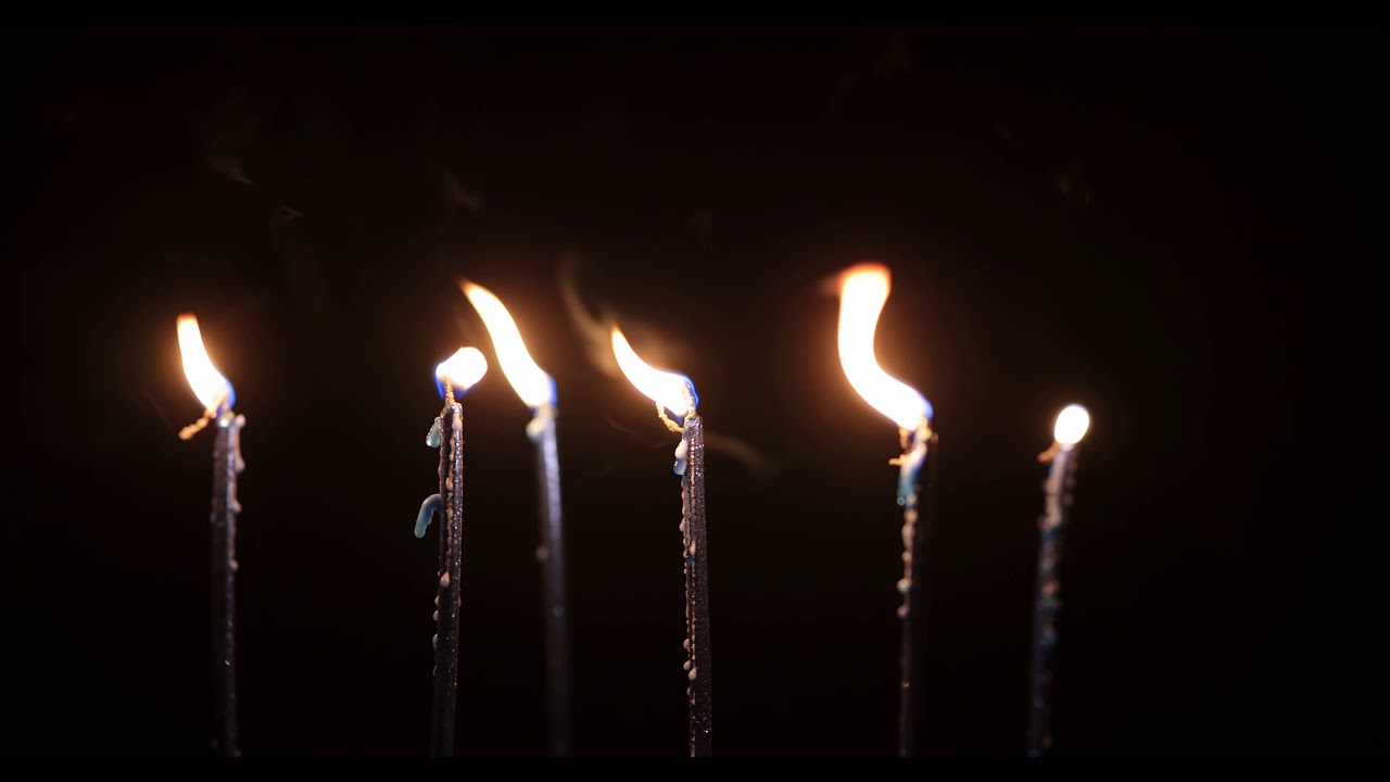 Burning Candles - Royalty free stock video 4K - YouTube