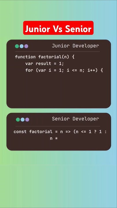 Junior Vs Senior Developer #programming #html #javascript #webdevelopment #html5 #webdesign # ...
