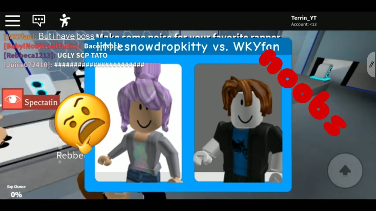 Roblox NOOBS Rapping - YouTube