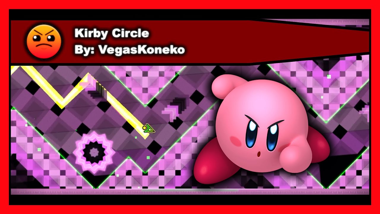Geometry Dash - Kirby Circle by VegasKoneko 100% Complete - YouTube
