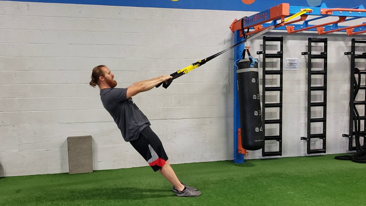TRX W - Overhead Press - YouTube