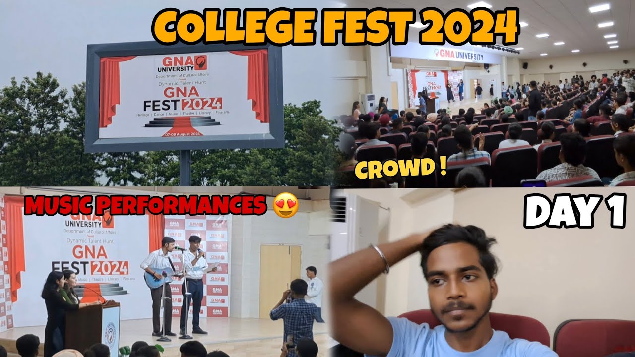 COLLEGE FEST 2024 🔥 | Music Performances 🎵 | Part 1 | GNA UNIVERSITY 🎓 ...