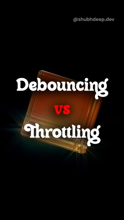 Throttling vs Debouncing | #react #shorts #youtubeshorts - YouTube