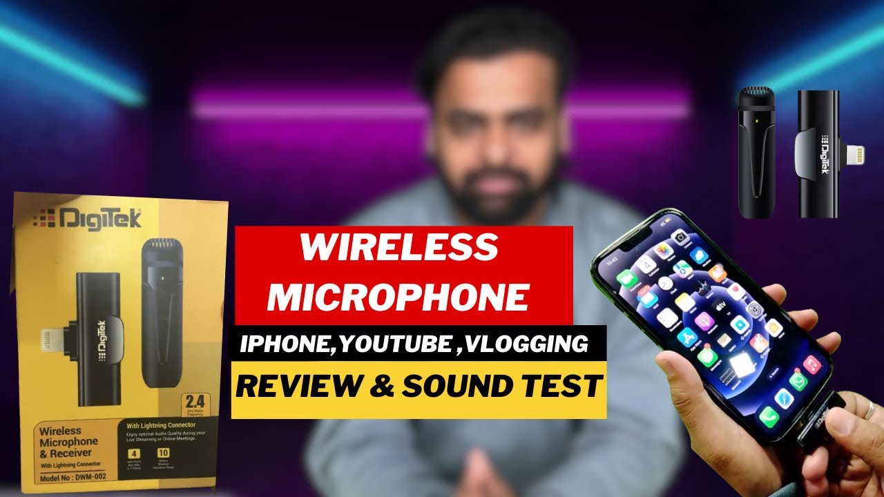 Sasta wireless mic on Amazon | DigiTek Wireless Microphone DWM-002 for ...