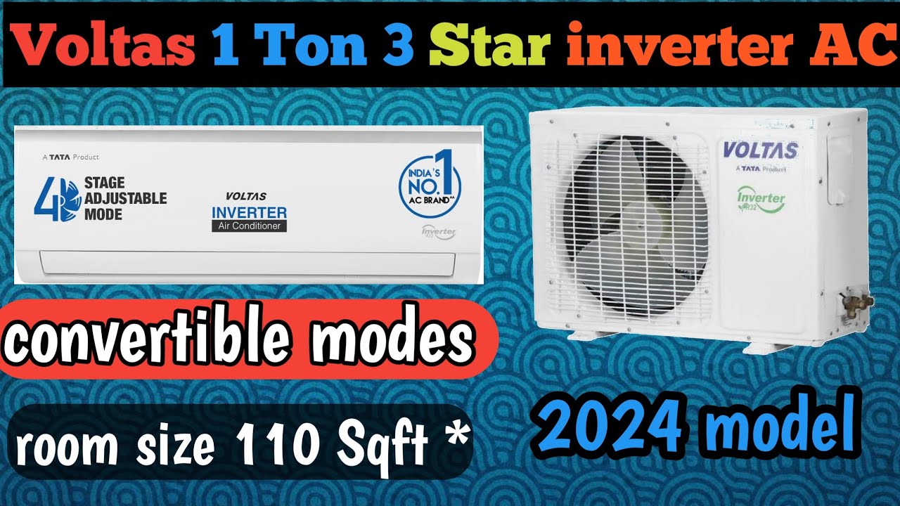 Voltas 1 ton 3 Star Inverter AC/voltas 123V Vectra Elite - YouTube