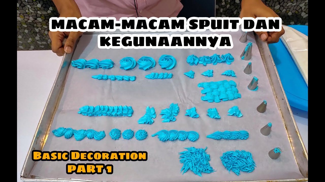 Mengenal Macam-macam Spuit dan Kegunaannya | Basic Decoration | PART 1 ...
