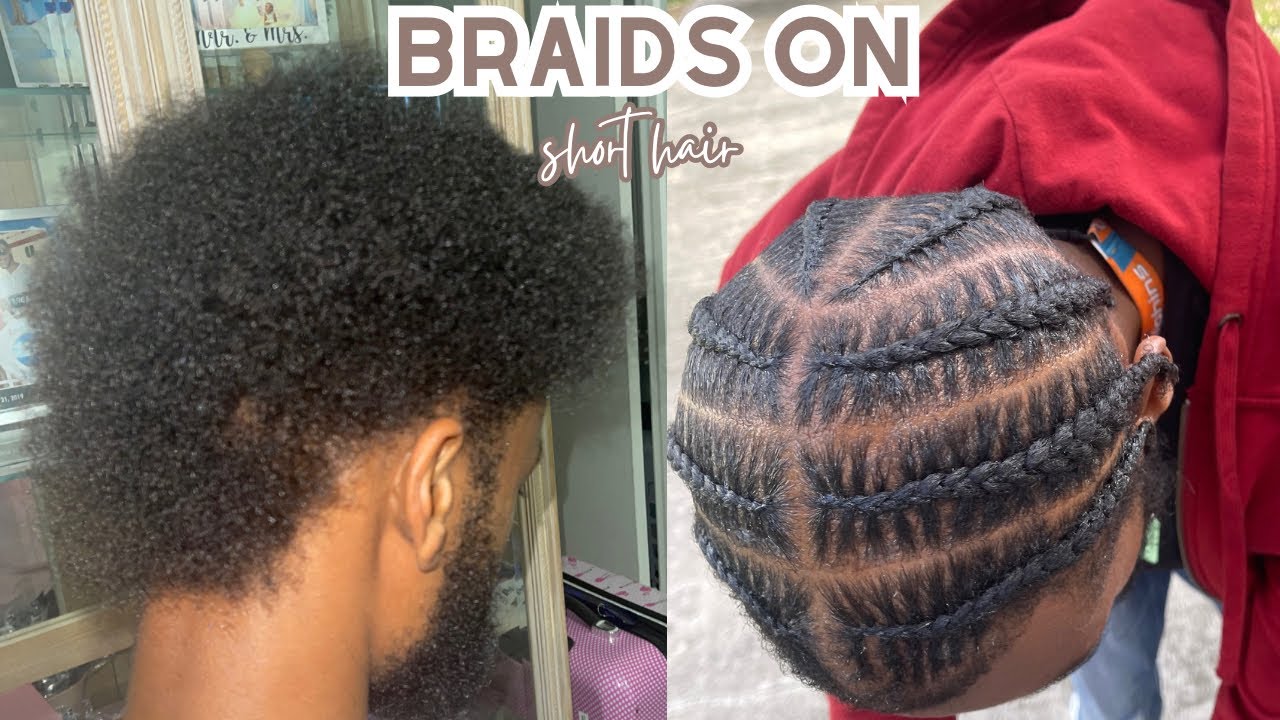Braids On Short 3 Inch Hair | Vlogmas 24🎄 - YouTube