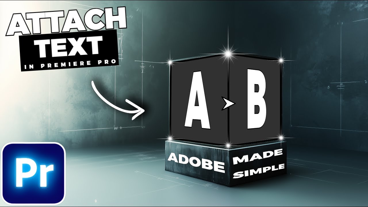 How To ATTACH TEXT To OBJECTS In Premiere Pro - YouTube