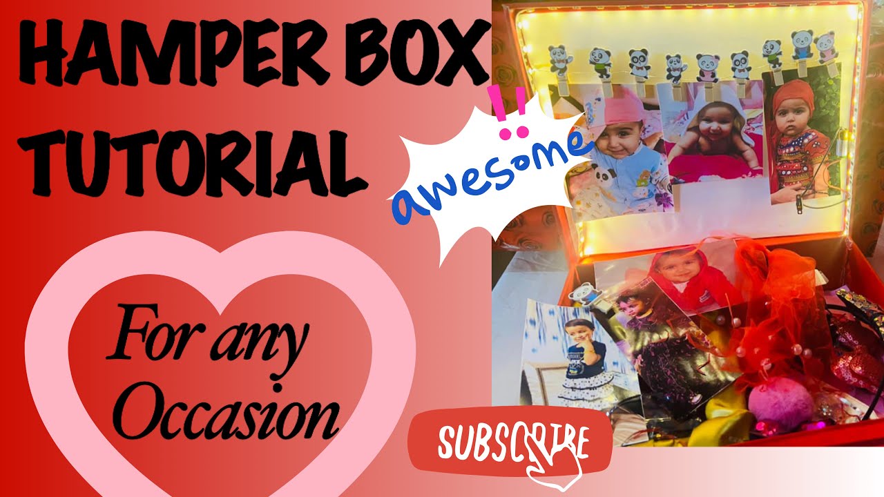 How to make Hamper Box step by step #birthdayhamper #diyhamperbox # ...