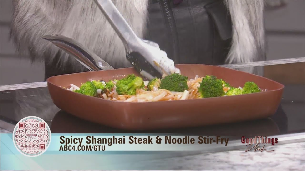 Spicy Shanghai Steak and Noodle Stir-Fry - YouTube
