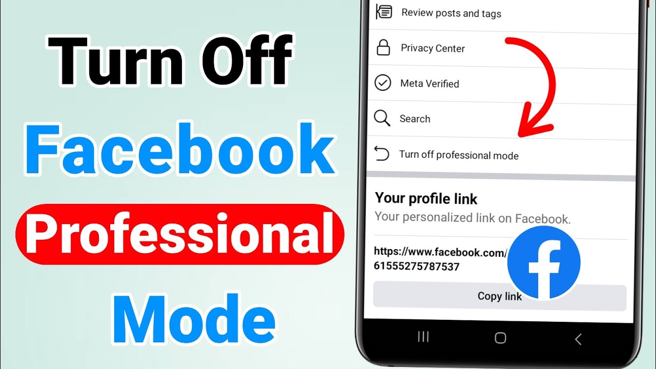 How To Turn Off Professional Mode On Facebook - Full Guide - YouTube