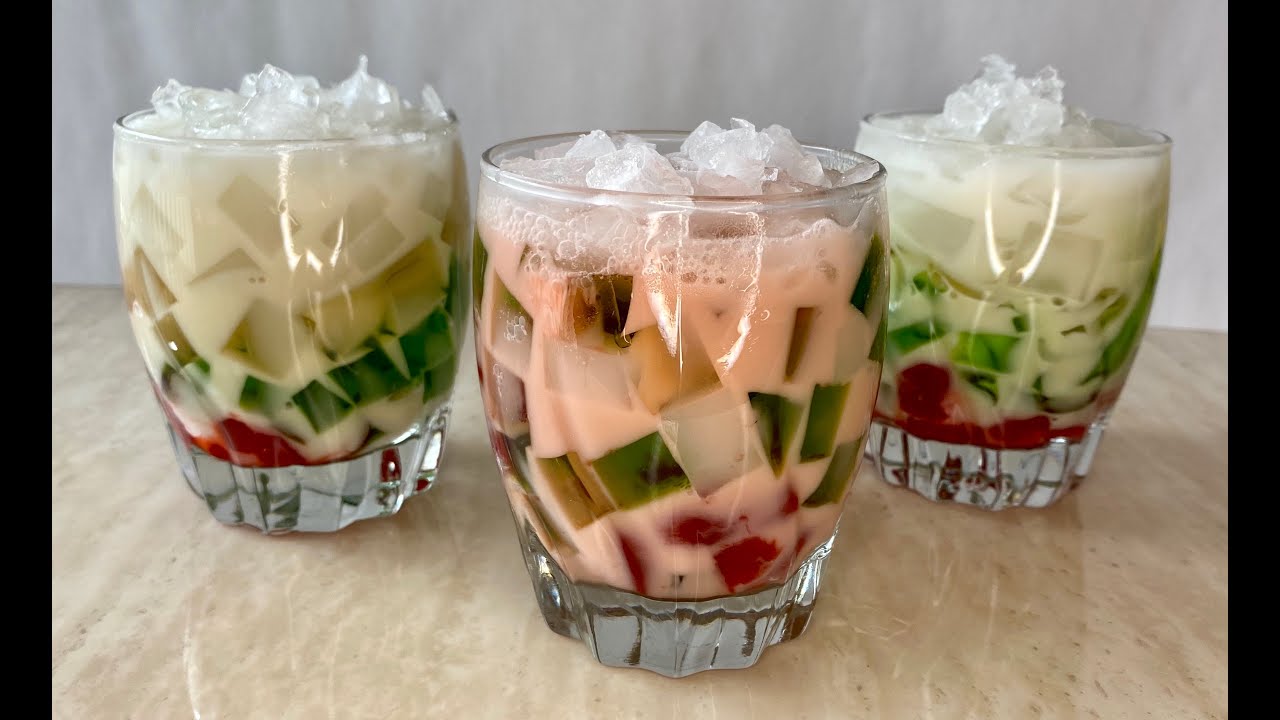 Make Nab Vam in 10 Minutes - Three Colors Coconut Drink - Ua Nab Vam ...