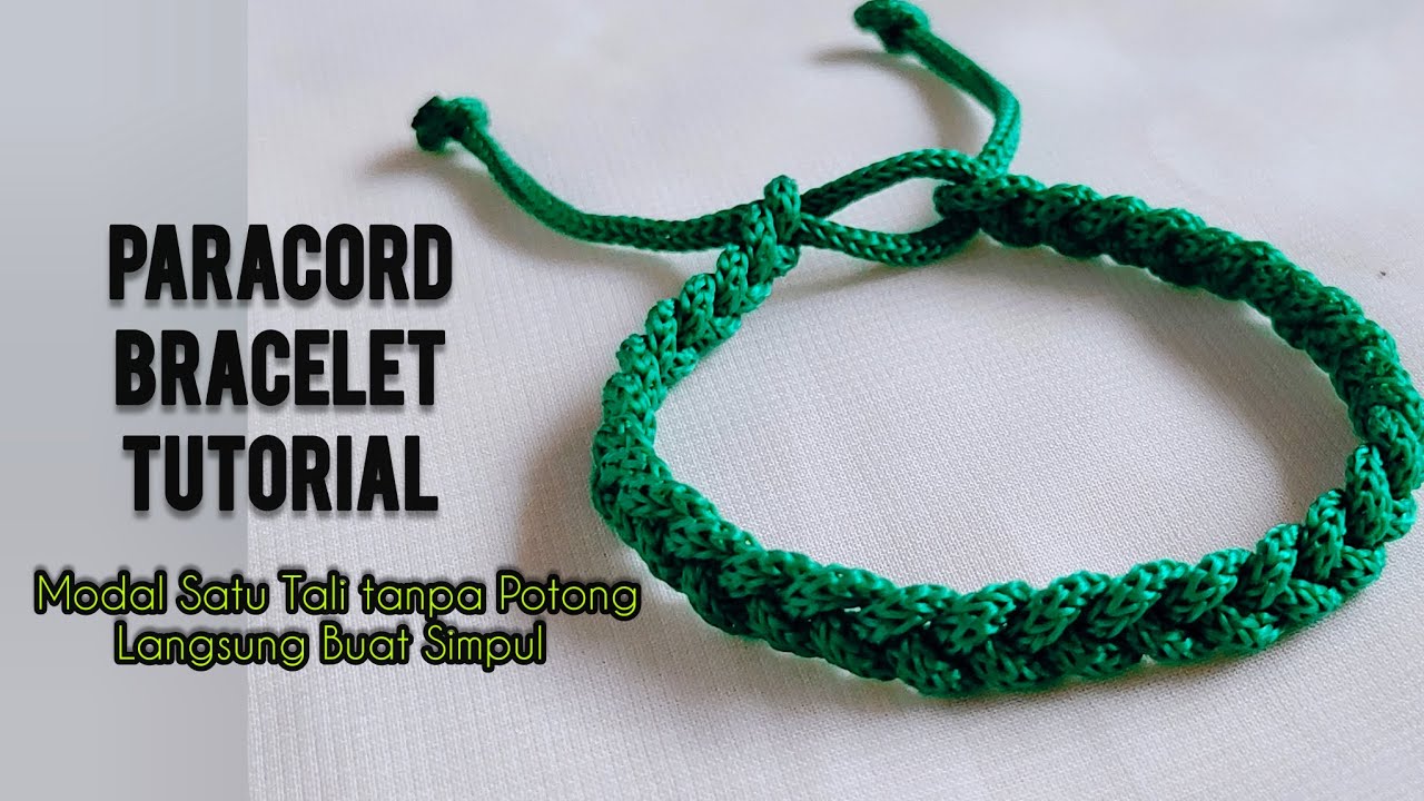 DIY PARACORD BRACELET EASY || Membuat Gelang Tali Kur Dengan 1 Tali ...
