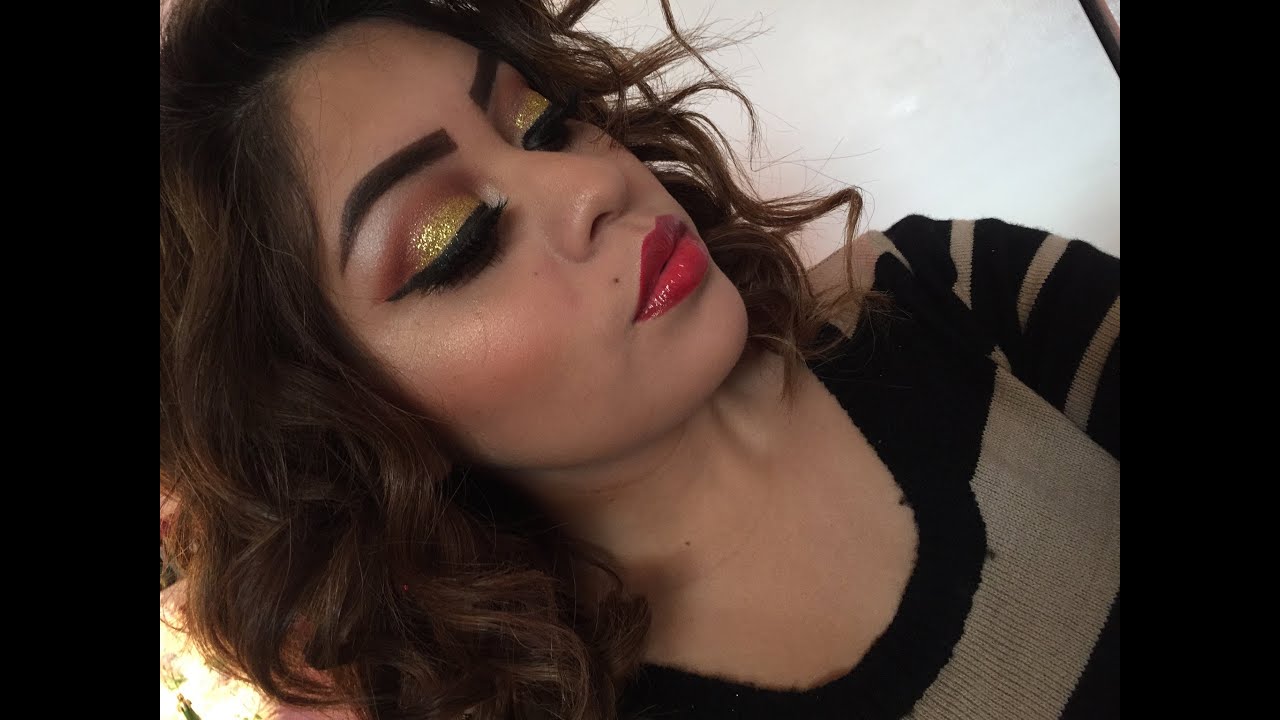 HOLIDAY GLAM 2015: CLASSIC CHRISTMAS MAKEUP | RED & GOLD ️ - YouTube
