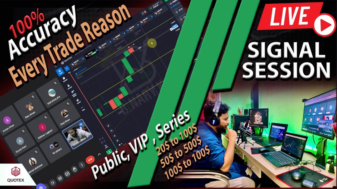 LIVE SIGNAL SESSION 100% ACCURACY | EVERY CANDLE EXPLAIND | QUOTEX ...