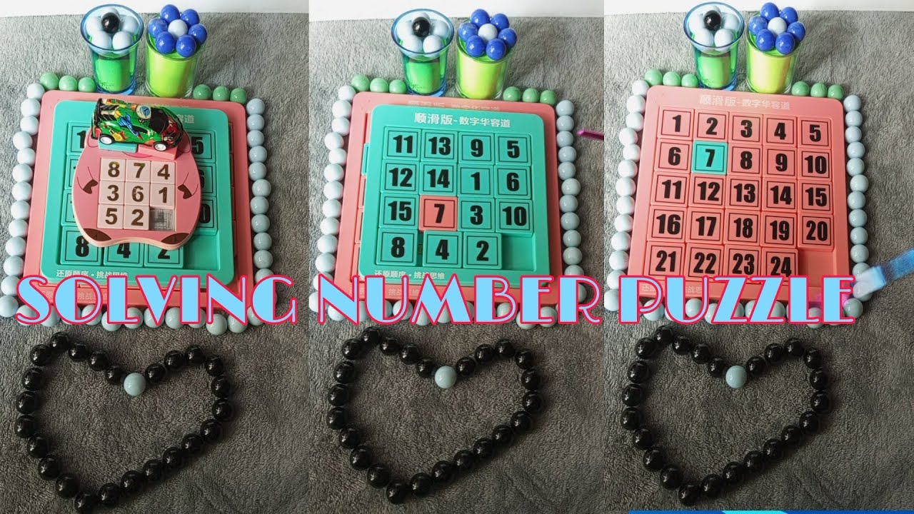 NUMBER PUZZLE ASMR SATISFYING - YouTube