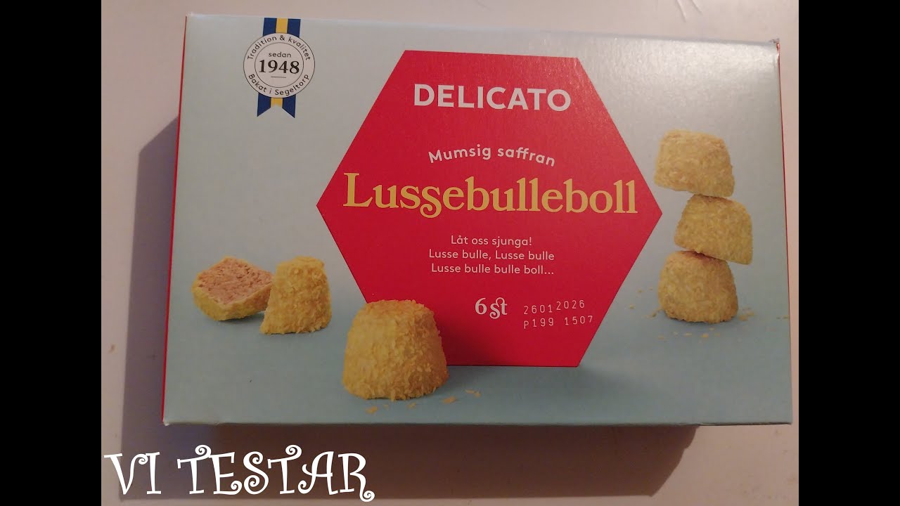Vi testar - Delicato Lussebulleboll - YouTube