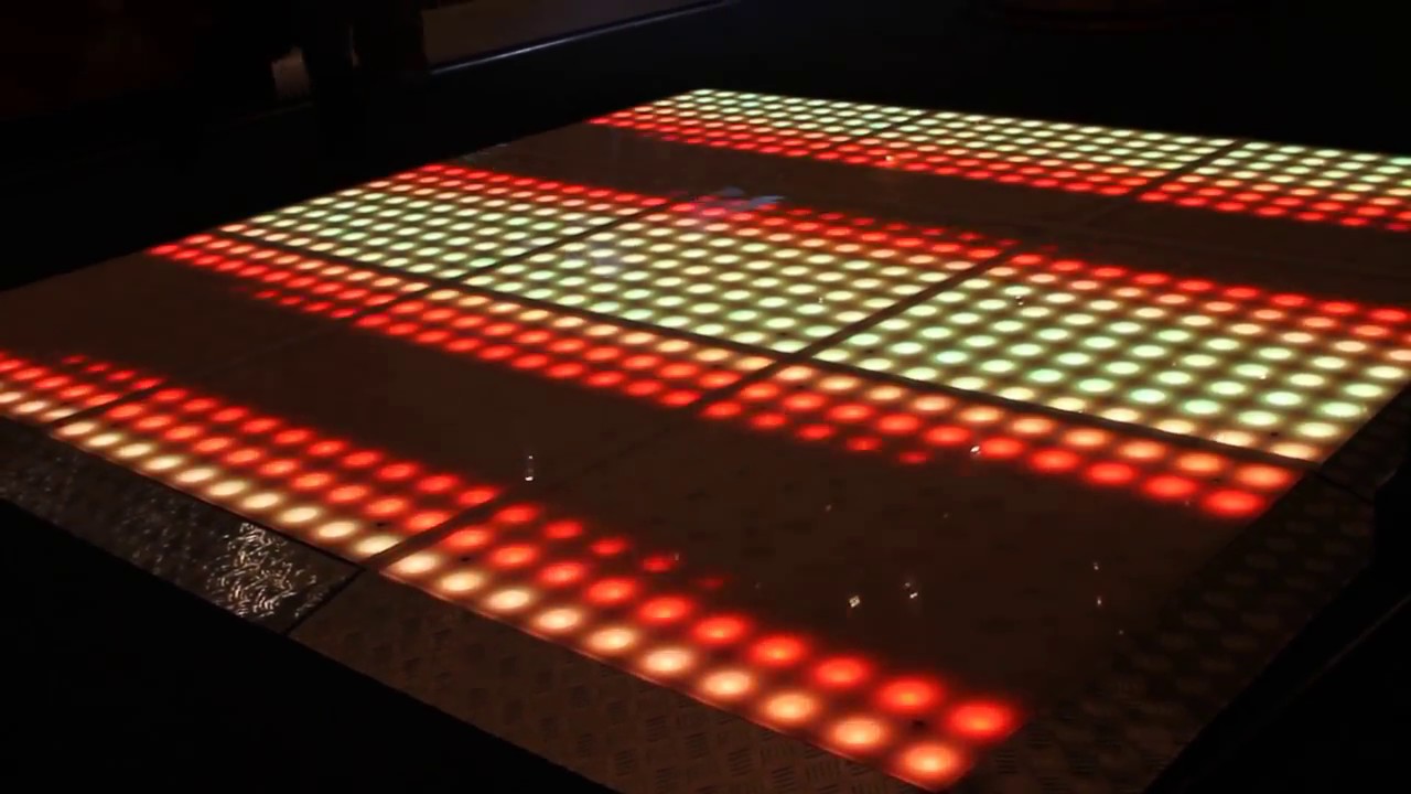 LED DANCE FLOOR Sample Patterns - YouTube