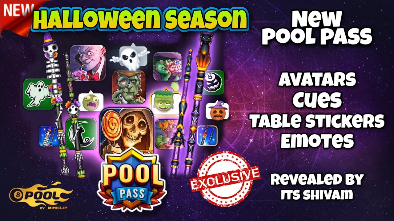 NEW POOL PASS - FLASHBACK HALLOWEEN SEASON IN 8 BALL POOL 😍 EXCLUSIVE ...