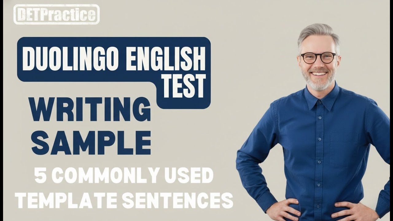 DET Writing Sample: 5 Template Sentences You Need ️🍜 - YouTube