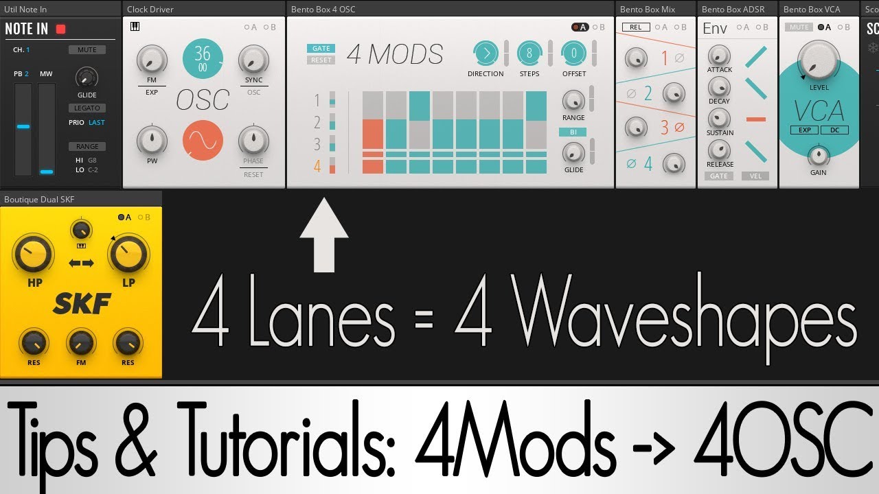 Tips & Tutorials: 4 Mods As 4 OSC - YouTube