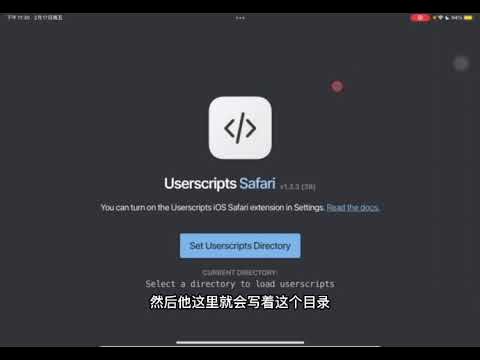 iOS-Safari添加油猴脚本 - YouTube