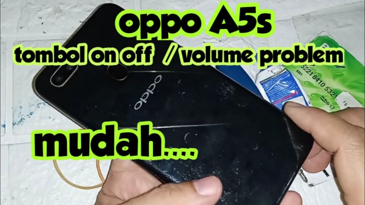cara service on off volume oppo a5s /power switch problem - YouTube