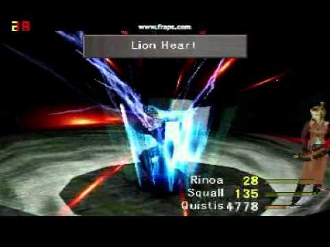 Final Fantasy 8 Renzokuken and Lionheart on Ultima Weapon - YouTube