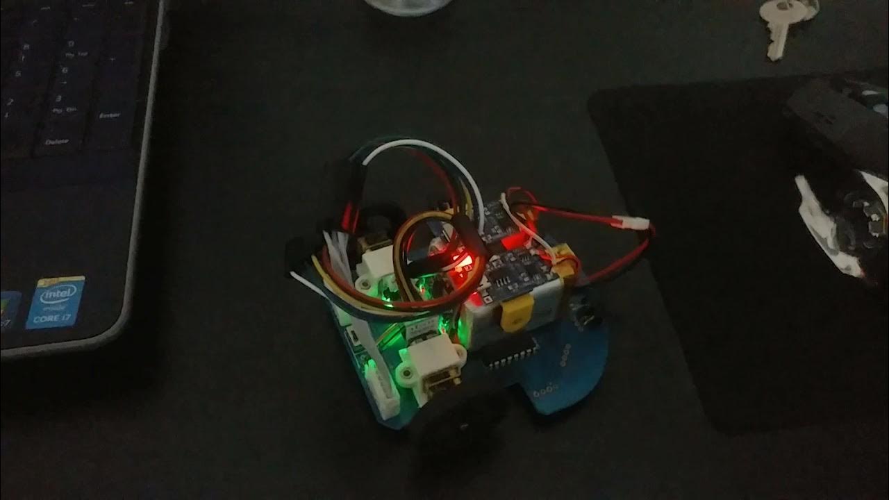 Micromouse Arduino-Test turn 90° - YouTube