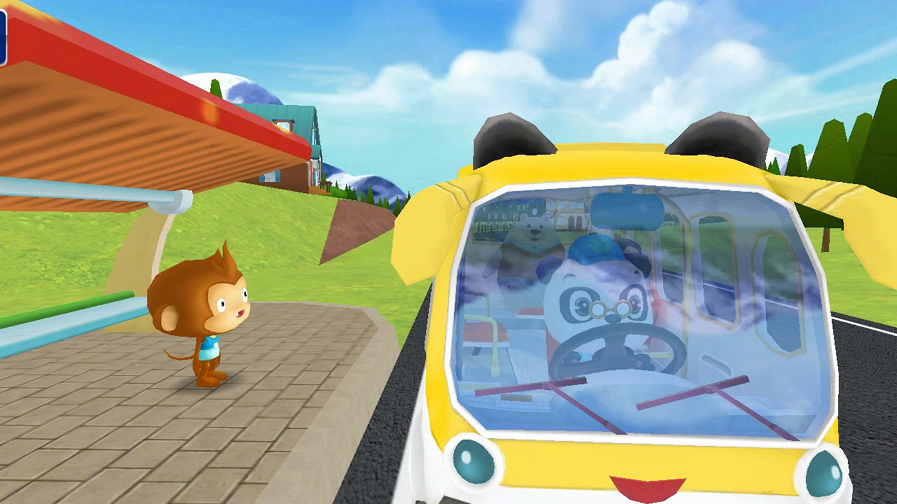 permainan dr panda bus driver - YouTube